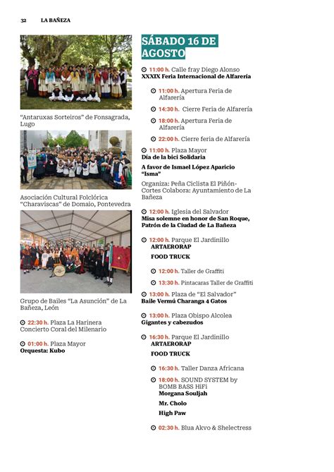 Programa Completo De Fiestas En La BaÑeza 2025 La Bañeza Al Día