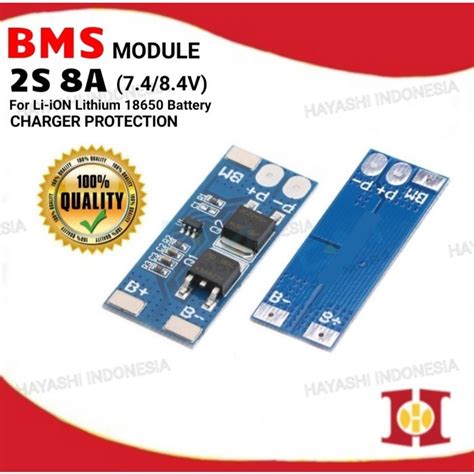 Jual Modul Bms Battery Charger Protection Pelindung Baterai 18650 2s 8a