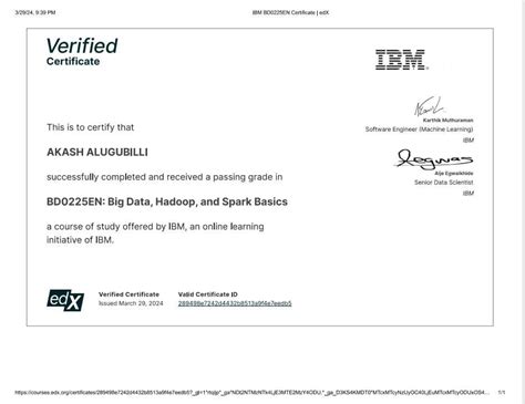 Ibm Certificate Professionaldevelopment Continuouslearning