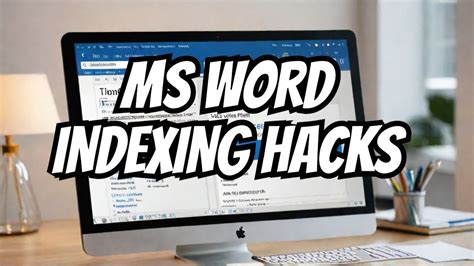 How To Use Indexing In Ms Word Tips And Tricks Zafroohi Youtube