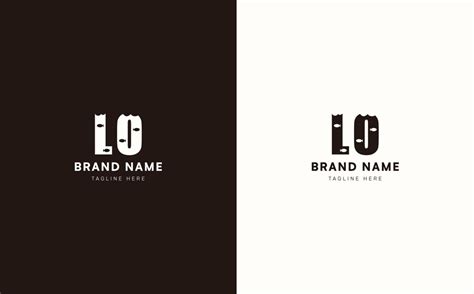 Desenho De Logotipo Vetorial De Letras Lo Vetor Premium