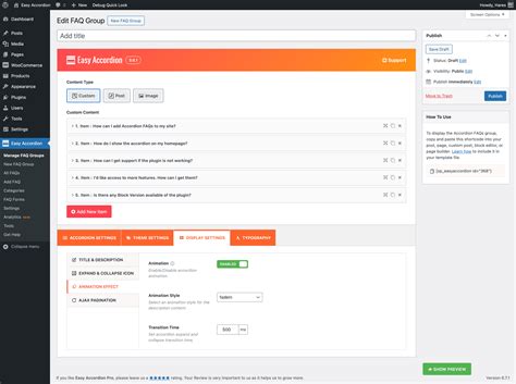 Easy Accordion Best Accordion FAQ Plugin For WordPress