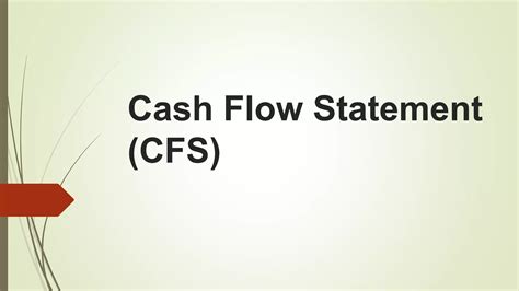 Cash Flow Statement Cfspptx