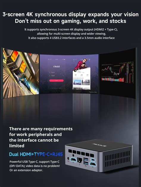 GMK M Mini PC Intel Core I H GB DDR T SSD EU