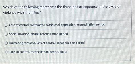 Solved Which Of The Following Represents The Three Phase