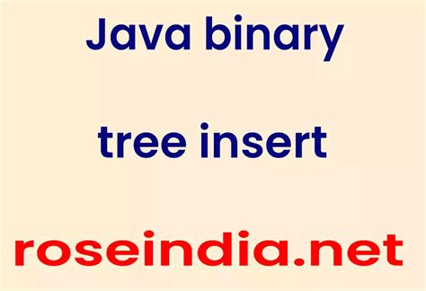 Java Binary Tree Insert
