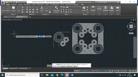 Simetría Autocad Principiante Youtube