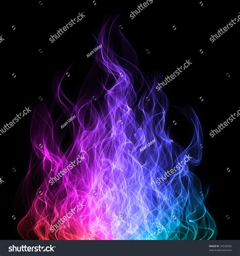 Rainbow Fire Background