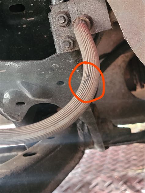 Small Divot In Brake Hose Does This Warrant Replacing Rmiata