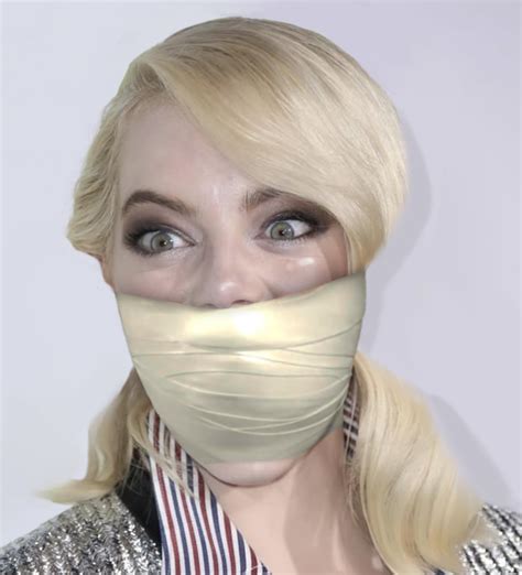 Emma Stone Tape Wrap Gagged W Microfoam Tape By Burnerna25 On Deviantart