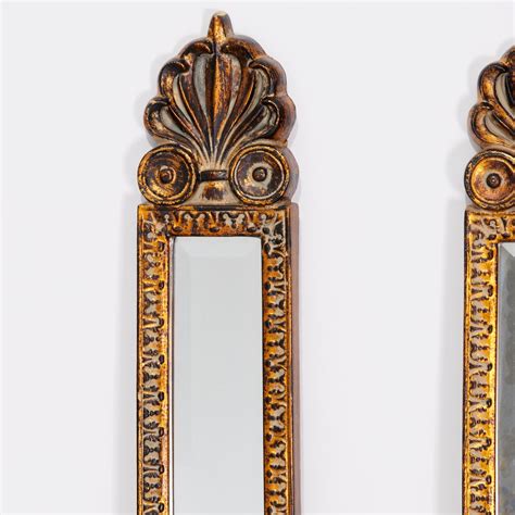A Pair Of Vintage Neo Classical Style Pillar Mirrors For Sale At 1stdibs