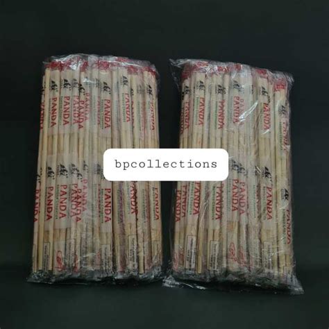 1 Pak 50 Pasang Sumpit Bambu Panda Koki Panda Pandai Sumpit Panda Besar