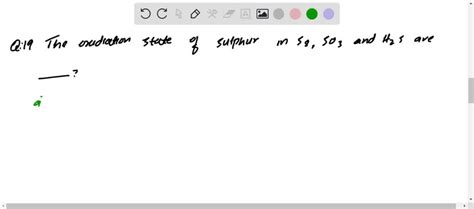 Solved Determine The Oxidation State Of Sulfur And Oxygen On Both