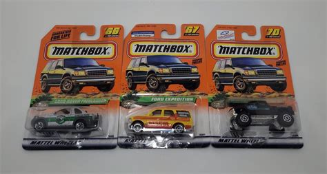 1998 3 Matchbox Ranger Patrol Land Rover Freelander Ford Expedition