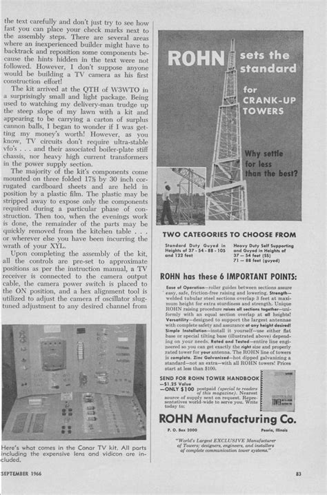 Conar Model 800 Tv Camera