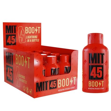 Mit45 Kratom Boost Natural Lemon Lime 12 Pack