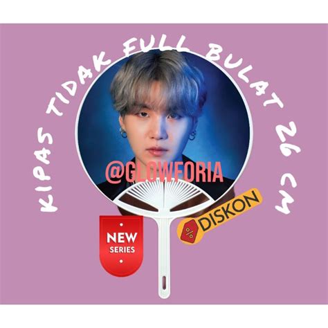 Jual Tidak Full Bulat Cetak Kipas Uchiwa 26 Cm Handfan Kipas Bulat 26
