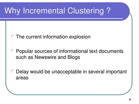 Ppt Very Large Scale Incremental Clustering Powerpoint Presentation