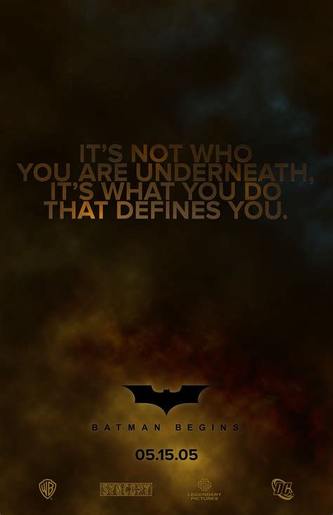 Batman Begins Quotes What Defines You