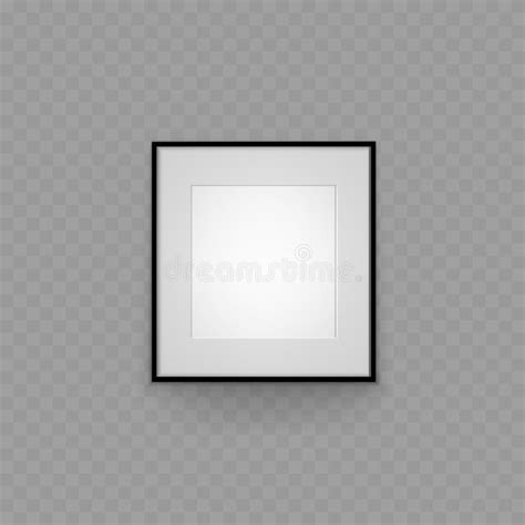 Blank Picture Frames Set Black Square Frames Empty For Artwork Vector Stock Vector