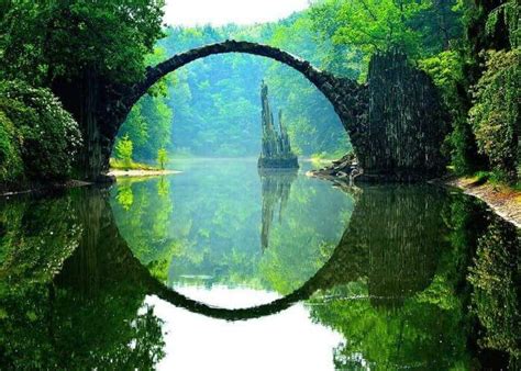 The Devil Bridge Of Germany Die Rakotzbruck