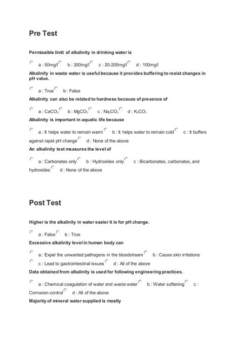 Determination Of Alkalinity Docx