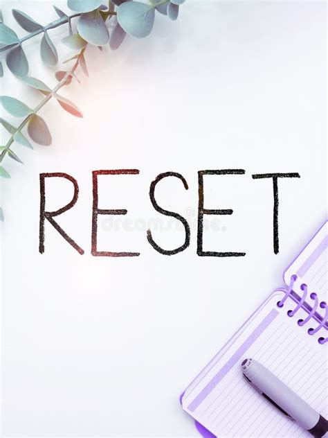 Hand Writing Sign Reset Business Concept Cause Device Return To Its Factory Mode Set Again Zero