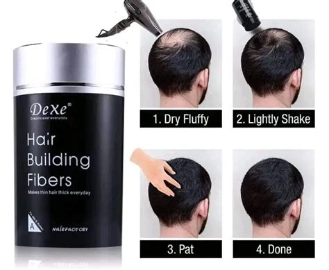 Dexe Hair Building Fibers Black