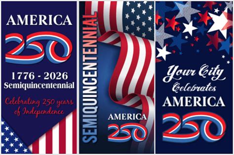 Americas 250th Anniversary Banners For Cities Across The Usa
