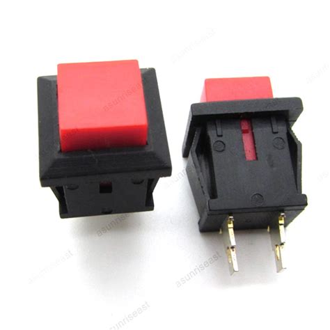 Red Power Button Square