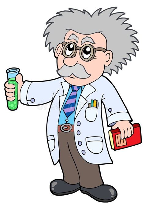 Cartoon Scientist Stock Vector Illustration Of Research 7846508