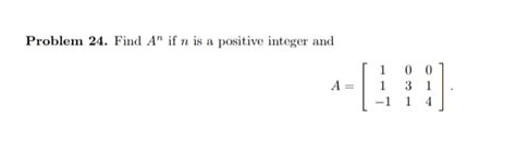 Solved Problem Find An If N Is A Positive Integer Chegg