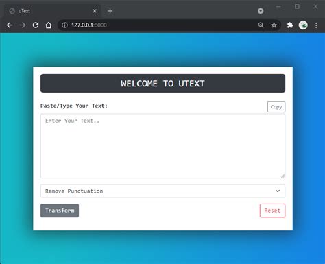 GitHub Khalil Codes Django UText A Text Utility Tool For Transforming Your Text The Way You