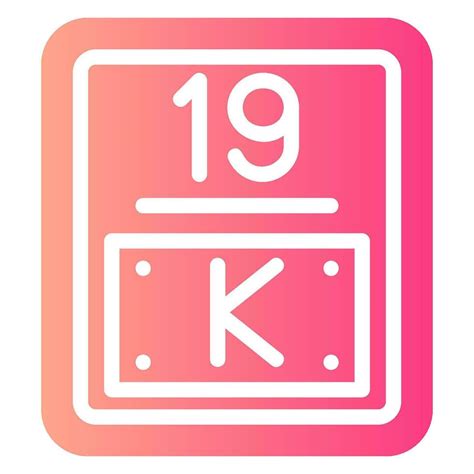 Potassium Gradient Icon 34619420 Vector Art At Vecteezy