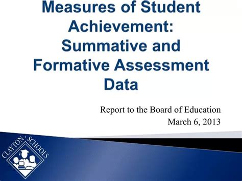 Ppt Measures Of Student Achievement Summative And Formative