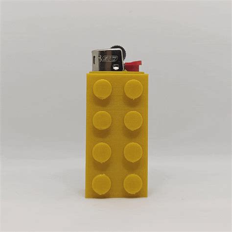 Stl File Bic Block Mini Bic Lighter Case Inspired By A Popular Toy