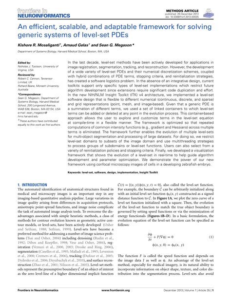 Pdf An Efficient Scalable And Adaptable Framework For Solving