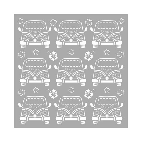 Camper Van Stencil Home Decor Craft Stencil Campervan Reusable Stencil Art Stencil Wall