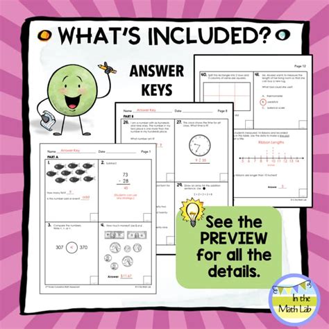 Beginning And End Of Year Assessment Math 2nd Grade With Diagnostic Tools