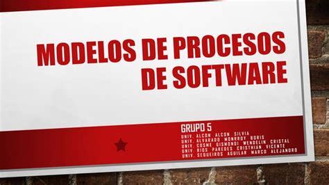 Modelos De Procesos De Software [g5] Pdf