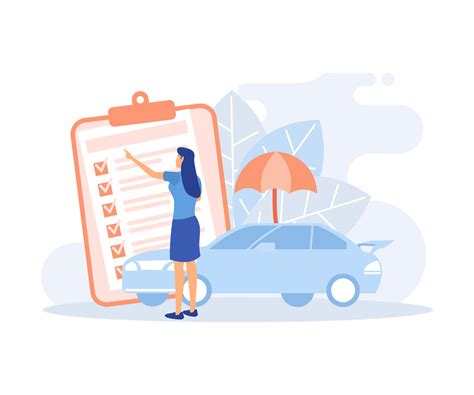 Ilustración De Seguros Personajes Que Presentan Pólizas De Seguro De