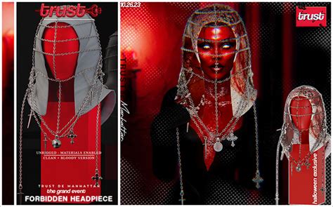Second Life Marketplace Trust Forbidden Headpiece Fatpack