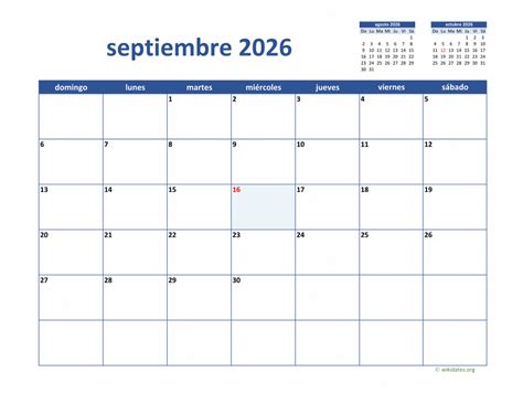 5 De Septiembre Calendario