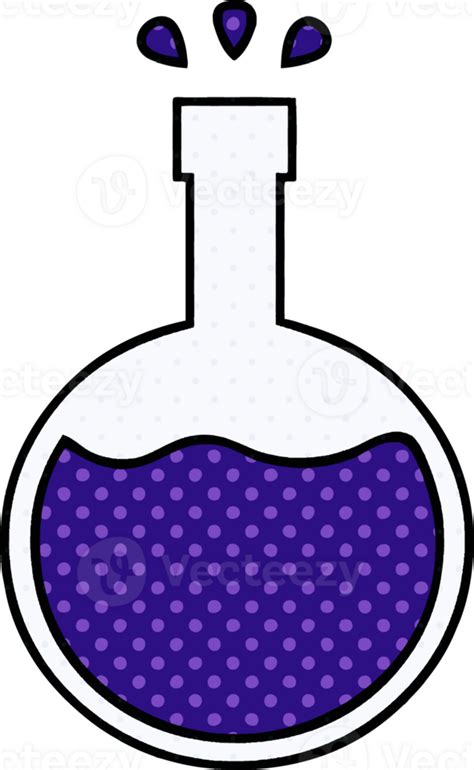 Comic Book Style Cartoon Science Experiment 44975349 Png