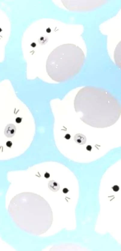 Cute Seal Pattern Wallpaper Free Download