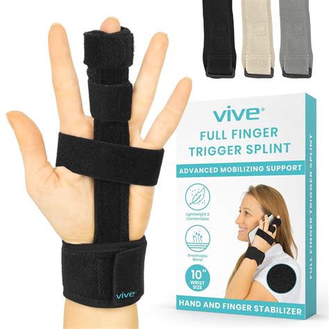 Vive Trigger Finger Splint Full Hand And Wrist Brace Support
