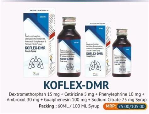 Dextromethorphan Cough Syrup At ₹ 105bottle Dextromethorphan Cough