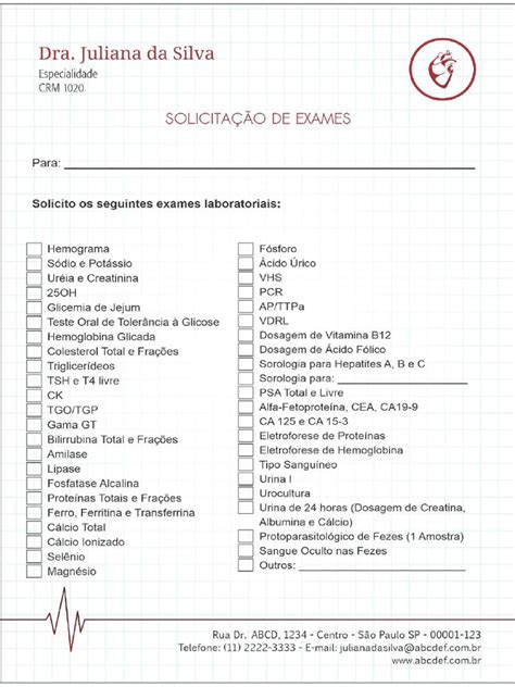 Pedido De Exame Pdf