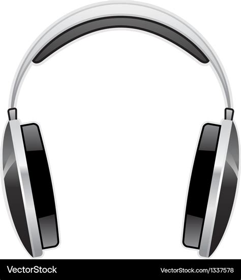 Headphones 1 Royalty Free Vector Image Vectorstock