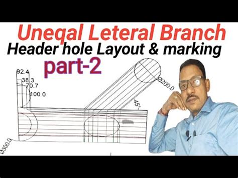 Aj Hum Sikhenge Leteral Branch Ka Header Hole Marking Layout Layout Formula Of Header Hole